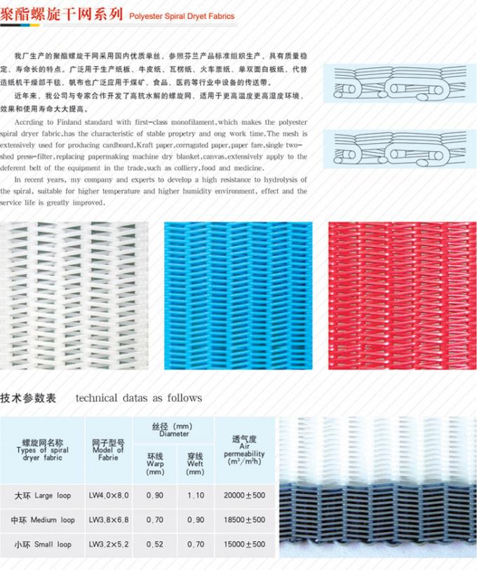 polyester spiral filter mesh