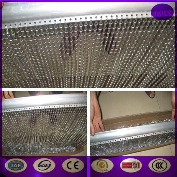 Aluminium Silver Chain Fly Wasp Insect Bug Door Screen 90cm X 200cm ...