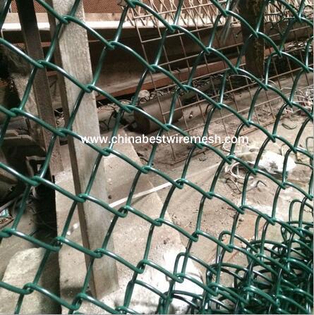 PVC Coated 80x80 opening chain link fence post spacing for architecture ...
