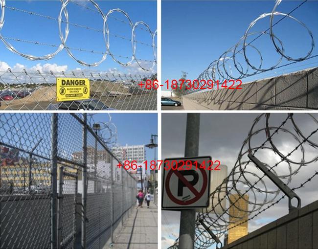 Cbt-65 450mm 50 Feet Length Galvanized Steel Razor Wire Ribbon for Military