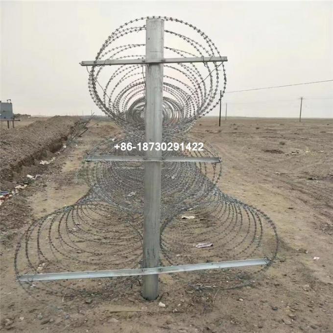high security razor barbe wire cage for Military Prison Barriers fence